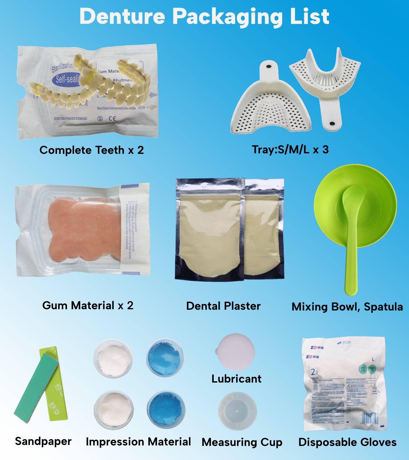 DIY Denture Kit Repair Missing Teeth Fake Teeth - AiHealth-Denture Care