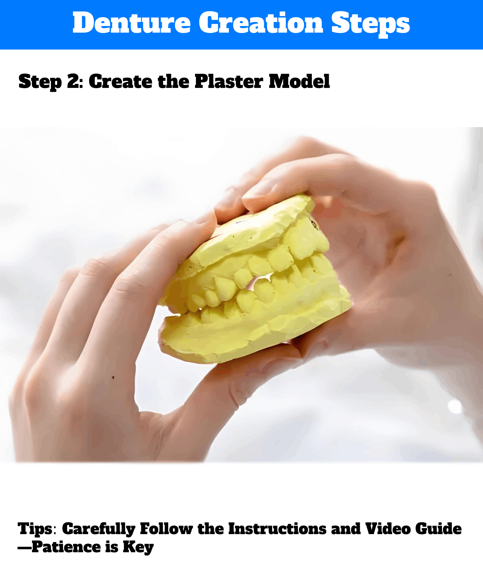 DIY Denture Kit Repair Missing Teeth Fake Teeth - AiHealth-Denture Care